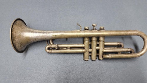 Vintage 1920's Windsor Silver Trumpet Elkhart Ind. Ser number R558 | eBay