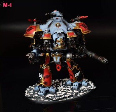 Warhammer 40k Space Wolves Imperial Knights Knight Castellan M1 painted ...