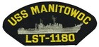 USS MANITOWOC LST-1180 PATCH NAVY SHIP NEWPORT CLASS TANK LANDING ...