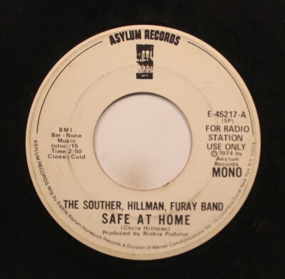 Rock Promo 45 The Souther, Hillman, Furay Band - Safe At Home / Safe At ...