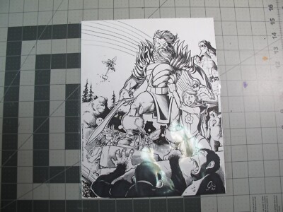 vtg original comic art drawing - Mike Wilson art Indie comics Godlike ...