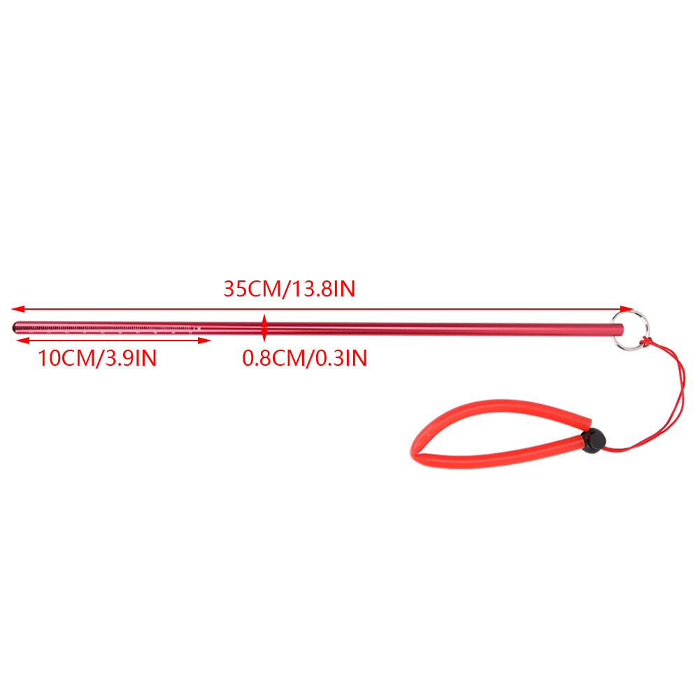 Diving Stick Easy To Hold Diving Pointer With Measurement & Lanyardred ...