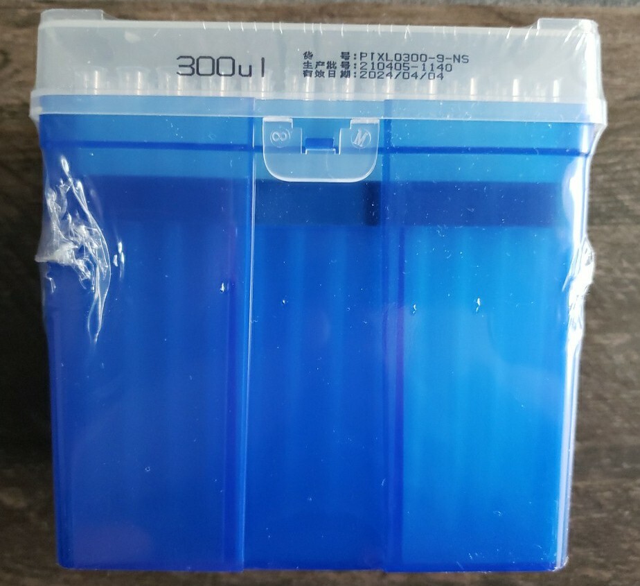 GEB Extra Long 300uL Universal Tip 1 Rack, Nonfiltered, Clear, Sterile ...