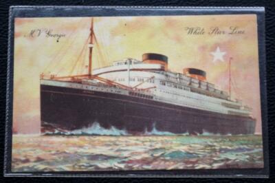 WHITE STAR LINE ORIGINAL PERIOD COMPANY ISSUED POSTCARD MV GEORGIC | eBay