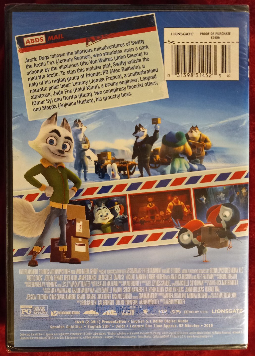 Arctic Dogs (DVD, 2019) Animated - Jeremy Renner, Heidi Klum - New ...