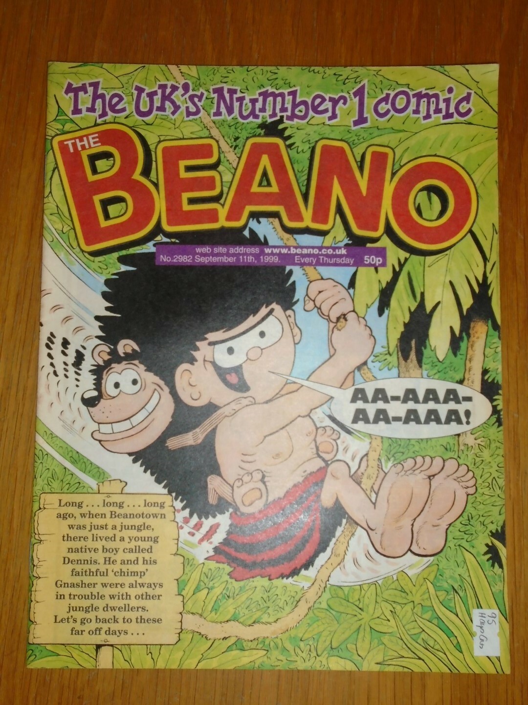 BEANO #2982 11TH SEPTEMBER 1999 BRITISH WEEKLY DENNIS THE MENACE | eBay UK