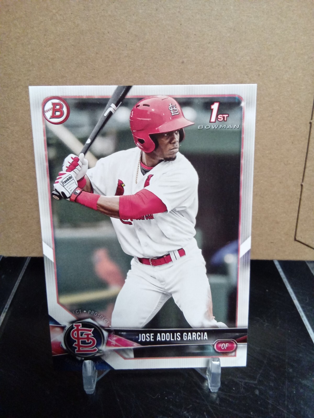 Jose Adolis Garcia 1st Rookie 2018 Bowman Cardinals Prospect RC Rangers ...