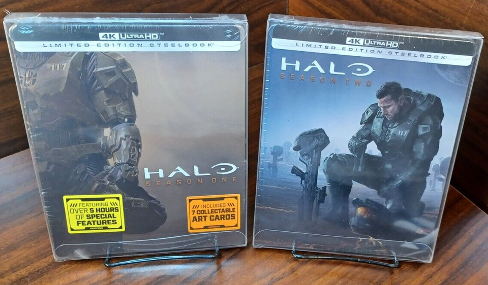 HALO Season 1 + 2 4K Steelbooks (4KUHD) - NEW-PROTECTIVE SLEEVE-Free ...