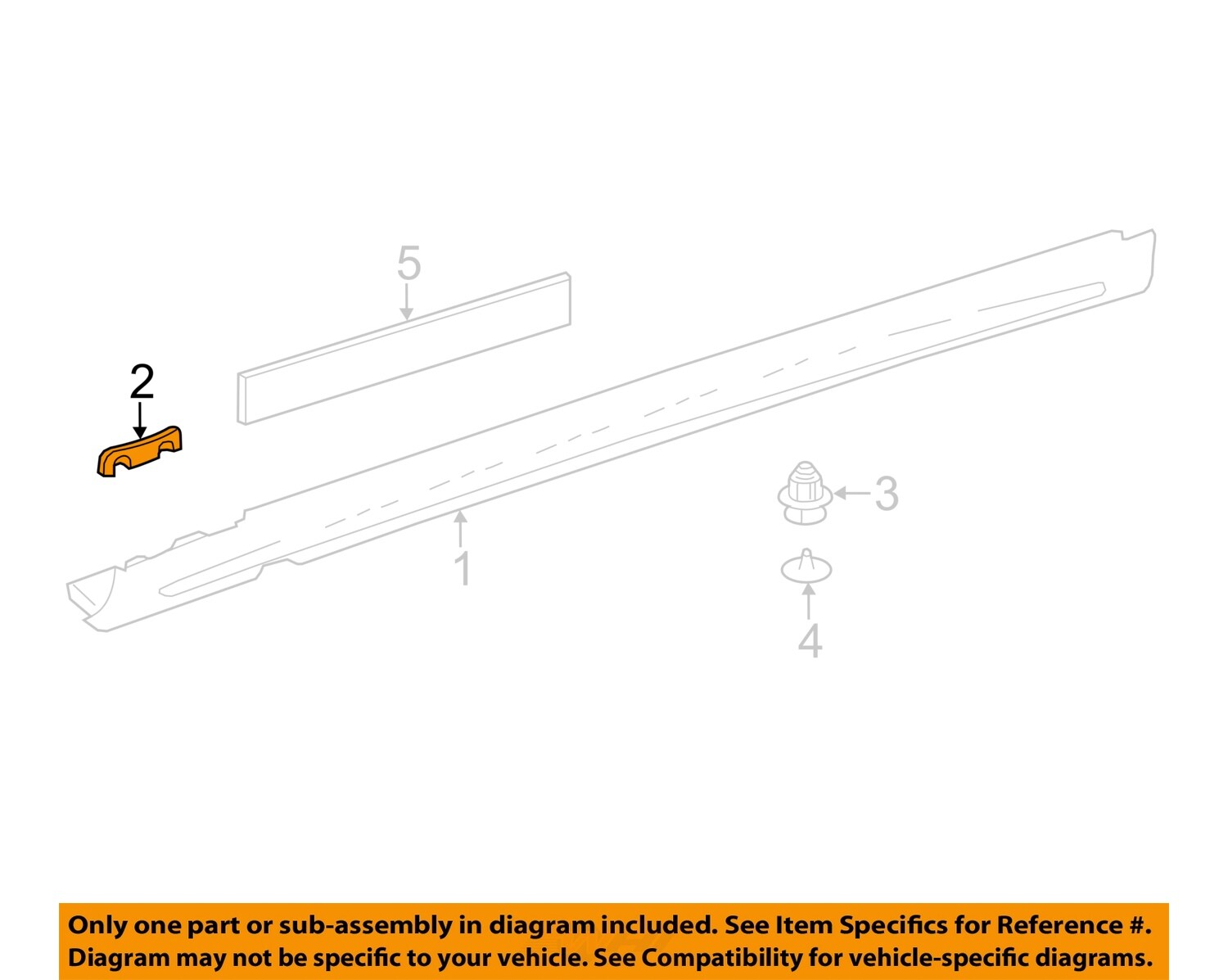MERCEDES OEM 14-17 S550 Exterior-Rocker Molding Mount Left 2226980127 ...