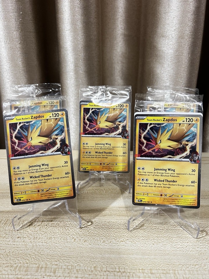 Team Rocket's Zapdos DESTINED RIVALS EB GAMES Stamped Promo (NZ/AU ...
