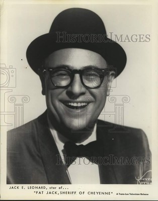Press Photo Jack E. Leonard, star of "Fat Jack, Sheriff of Cheyenne" | eBay