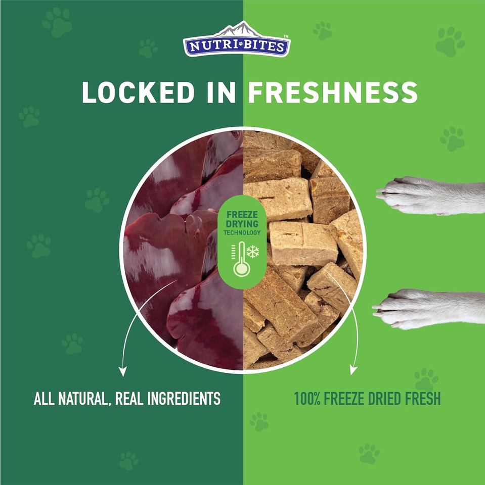 Nutri Bites Freeze Dried Beef Liver Dog & Cat Treats | Healthy Pet ...