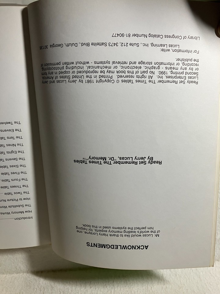 Jerry Lucas Dr. Memory Ready Set Remember & Believe lot of Home ...