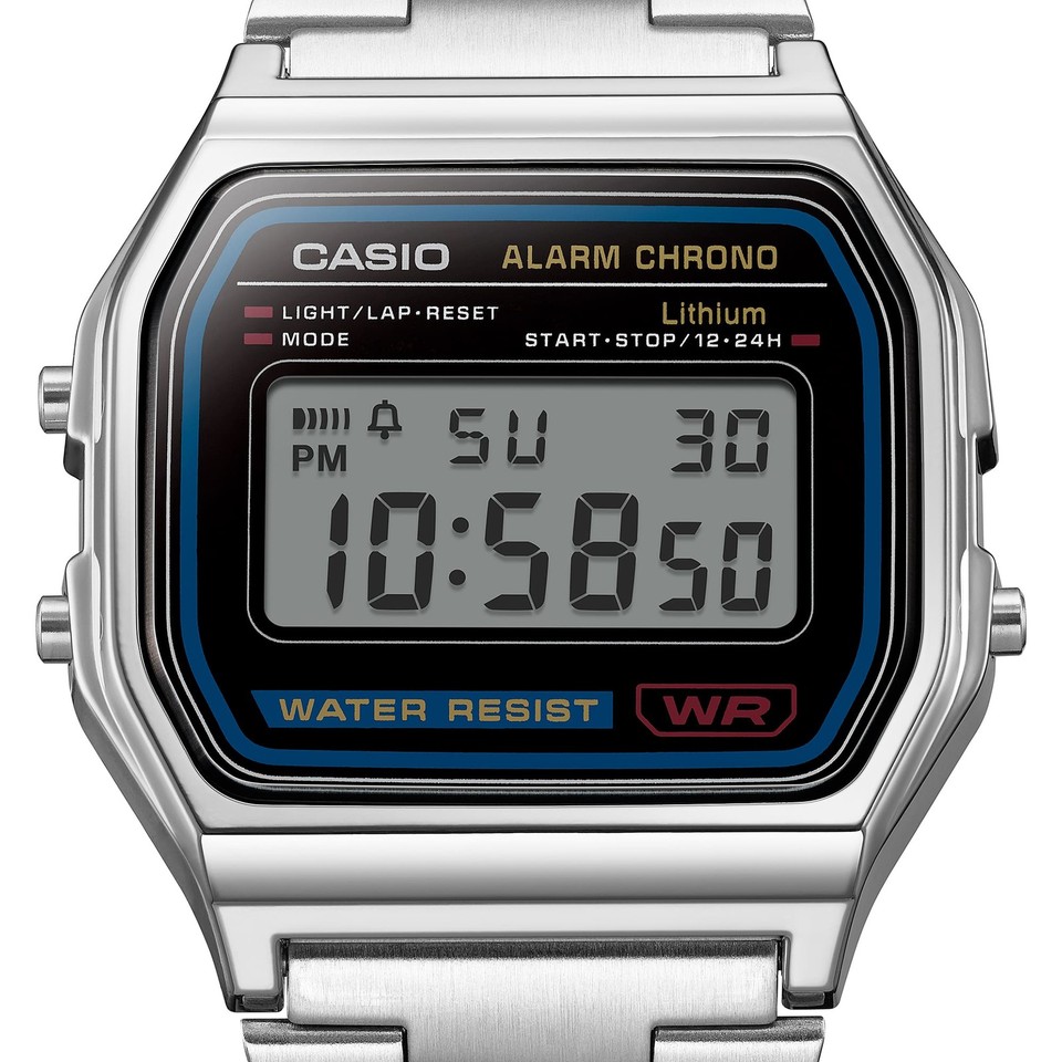 CASIO WATCH VINTAGE RETRO 80's A158WA-1 A158 A158W A158WA WARANTY ...