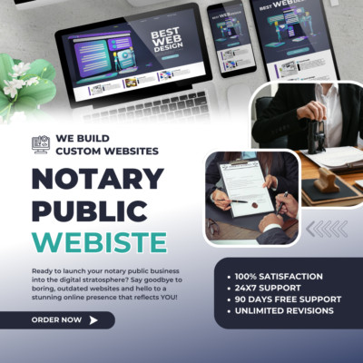 CUSTOM NOTARY PUBLIC WEBSITE DESIGN - Modern, Professional & Responsive ...