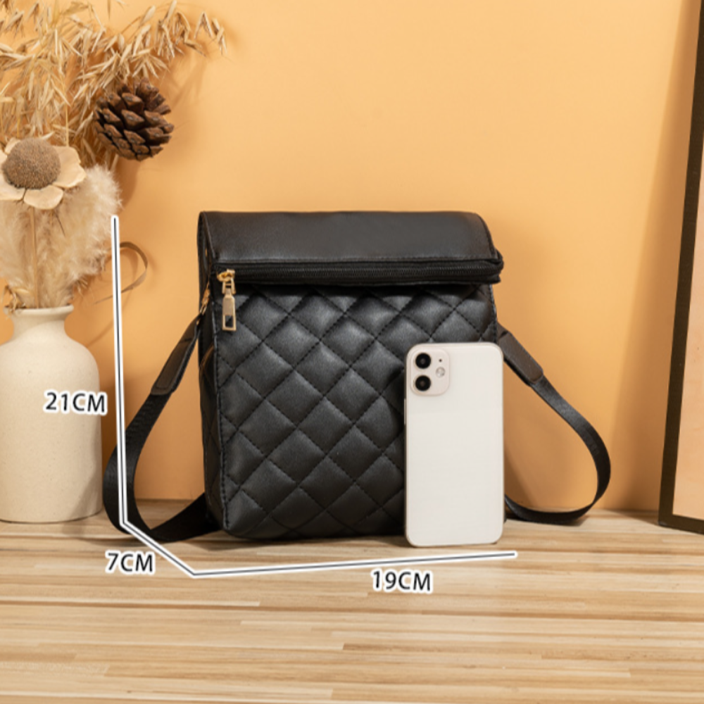 Solid Color Fashion Rhomb Crossbody Bag PU Crossbody Leisure Bag | eBay