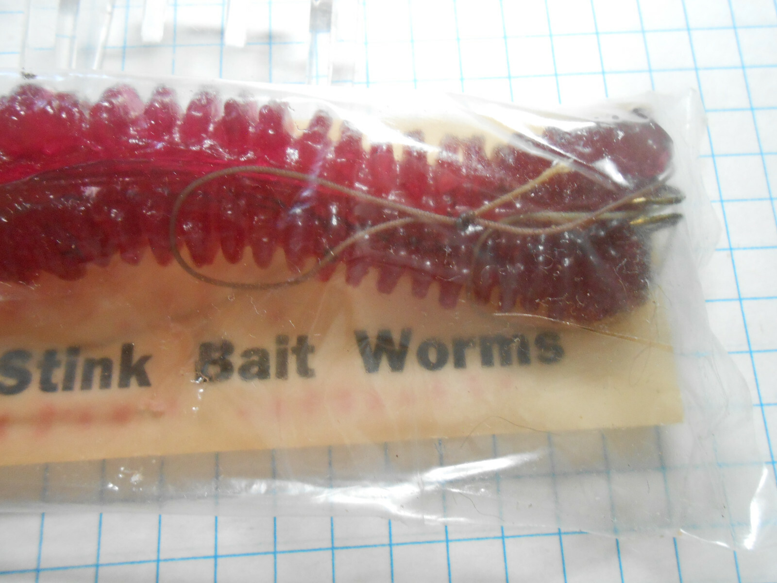 L@@K! (2 LOT) NEW (NOS) UNKNOWN VINTAGE HARTH STINK BAIT WORMS ~ TACKLE ...