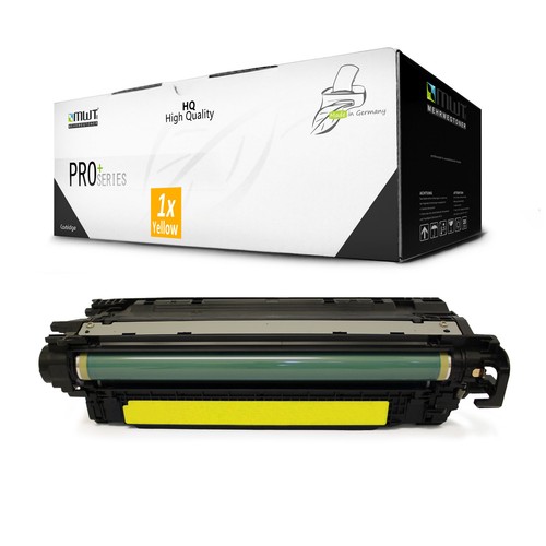 1x Toner for HP Color LaserJet Professional CP 5225 DN N CE742A YELLOW ...
