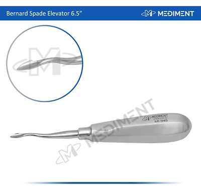 Dental Surgery Elevator Bernard Spade 6.5'' Length Root Extraction ...