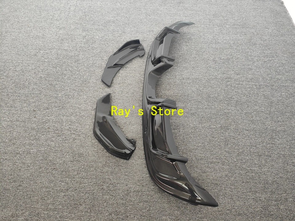 Carbon Fiber Rear Bumper Splitter Diffuser For Porsche Boxter Cayman ...
