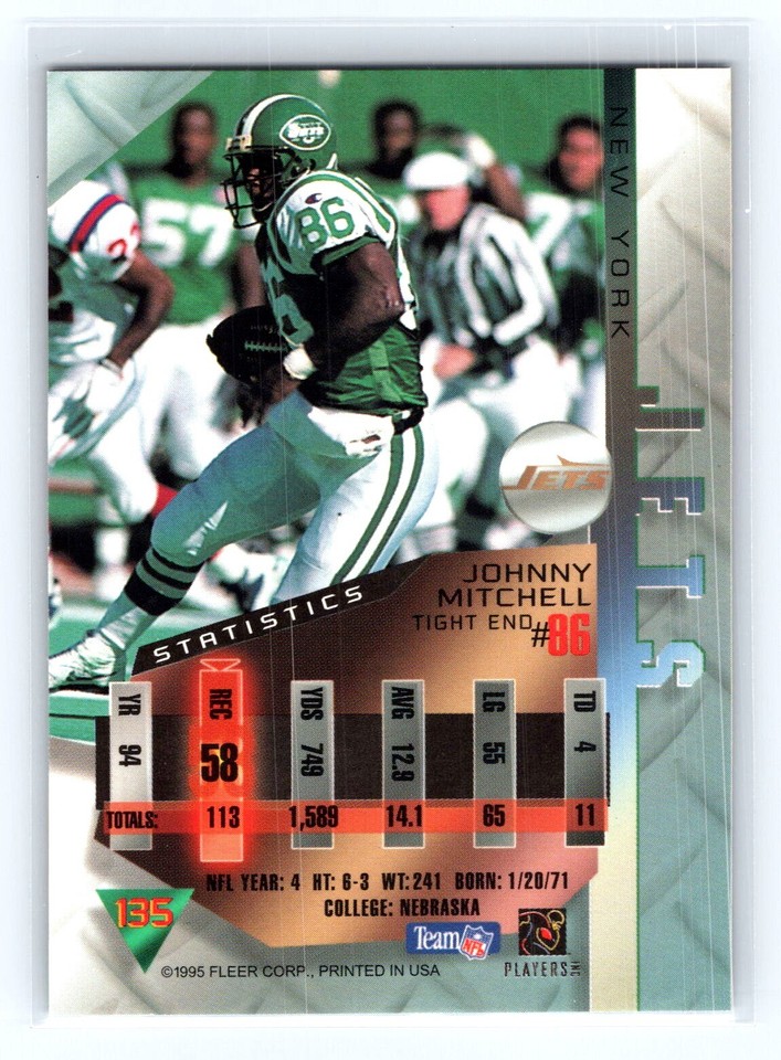 1995 Fleer Metal #135 Johnny Mitchell | eBay