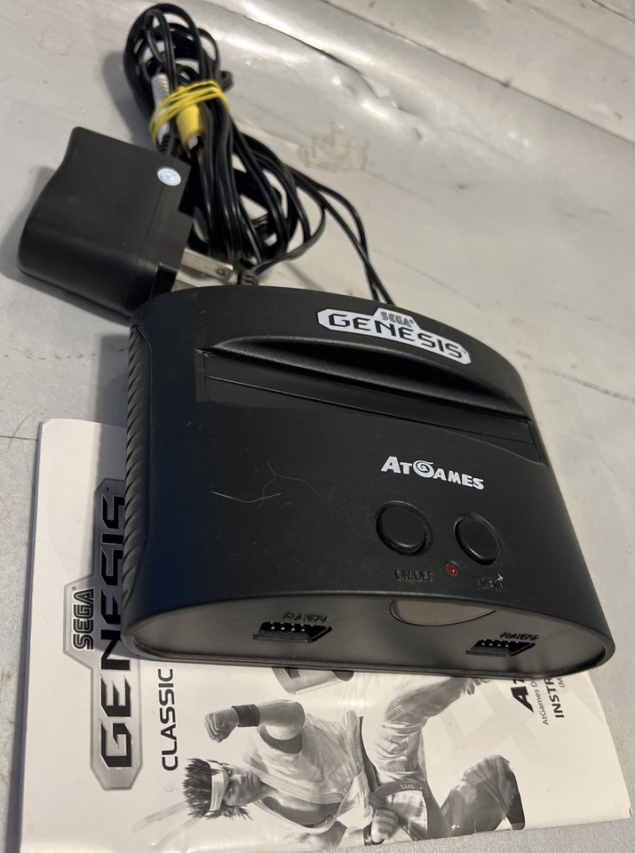 Sega Genesis AtGames Classic Console 80 Built in Games - Tested - No ...