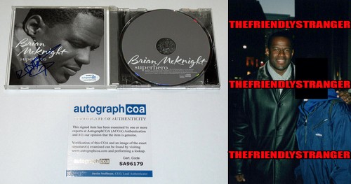 BRIAN McKNIGHT signed "SUPERHERO" CD Autographed PROOF Singer ACOA COA ...