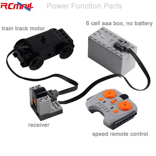 Power Function Train Track Motor Remote Control Pieces MOC Building ...