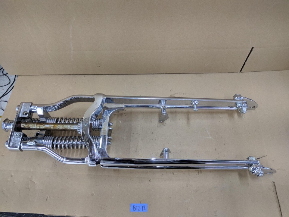 Inline Springer Front End Forks 3/4" Axle For Harley-Davidson Softail ...