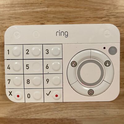 Ring Keypad White 15-Buttons Wireless Alarm Keypad For Ring Alarm Home ...
