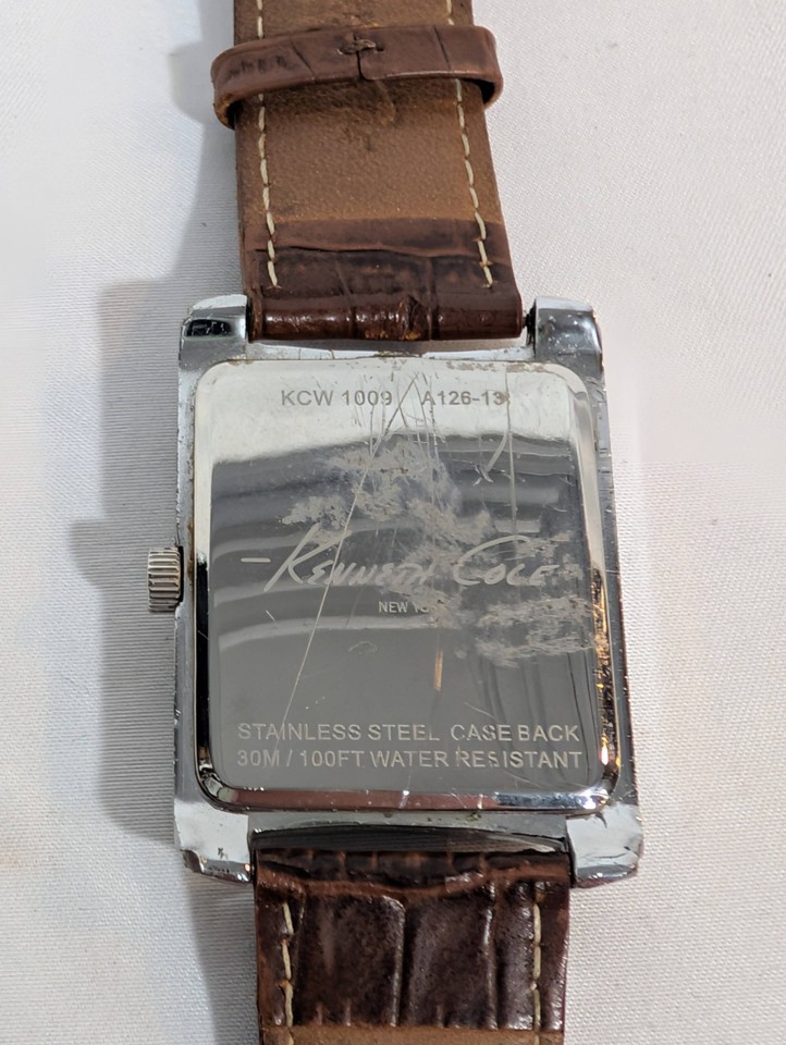 Kenneth Cole KCW1009 A126-13 Men's Grey Analog Stainless Steel Watch ...