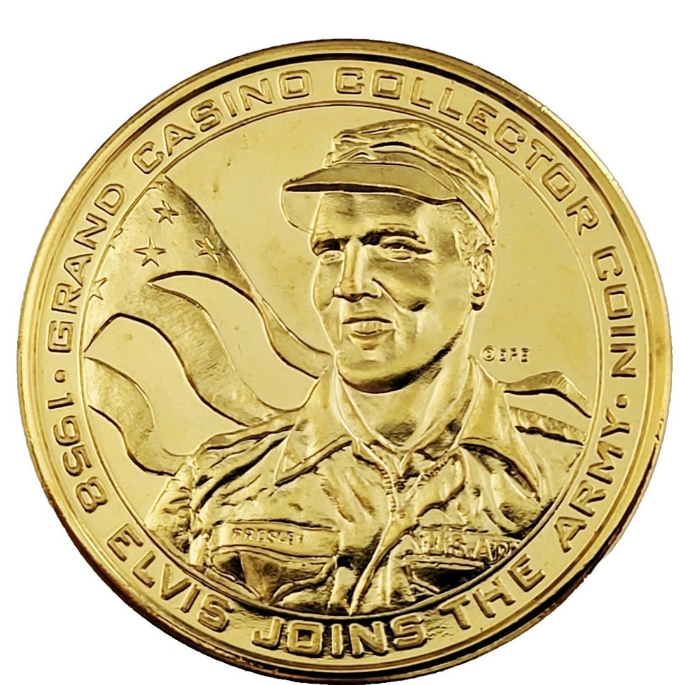 Grand Casino Elvis Presley Vintage 4 Coin Set 1998 Elvis Anniversary ...