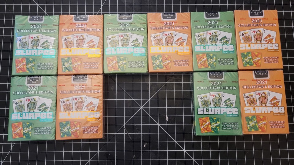 Bicycle 7-Eleven Slurpee Green & Orange 2021 Playing Cards 7/11 | eBay