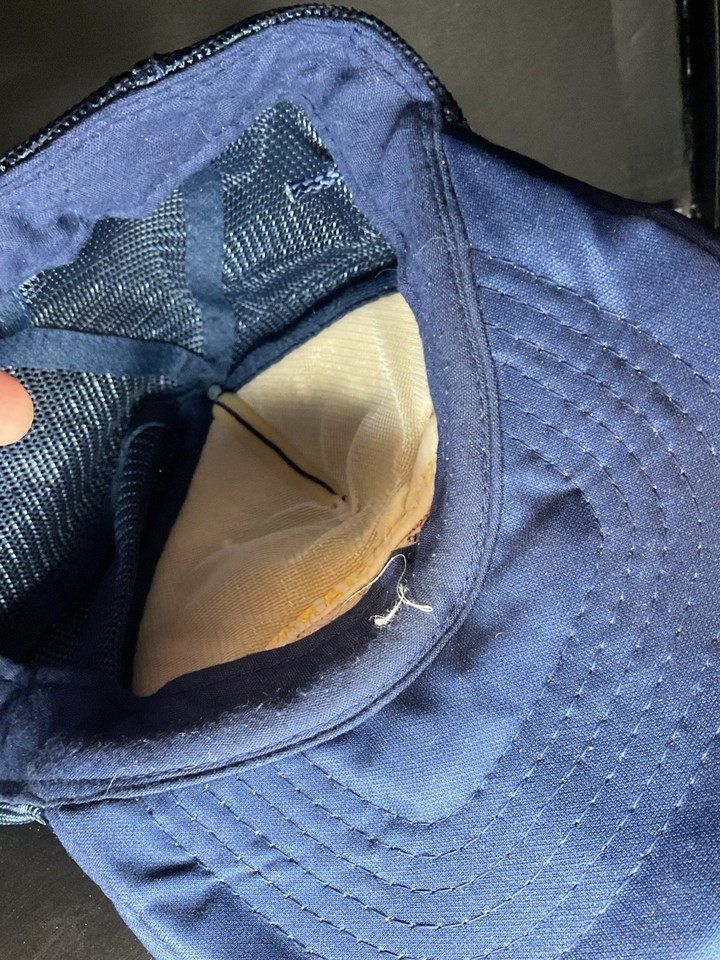 Vintage LOUISIANA CRAWFISH Hat Cap Adult Blue Red Snapback Brim Rope ...