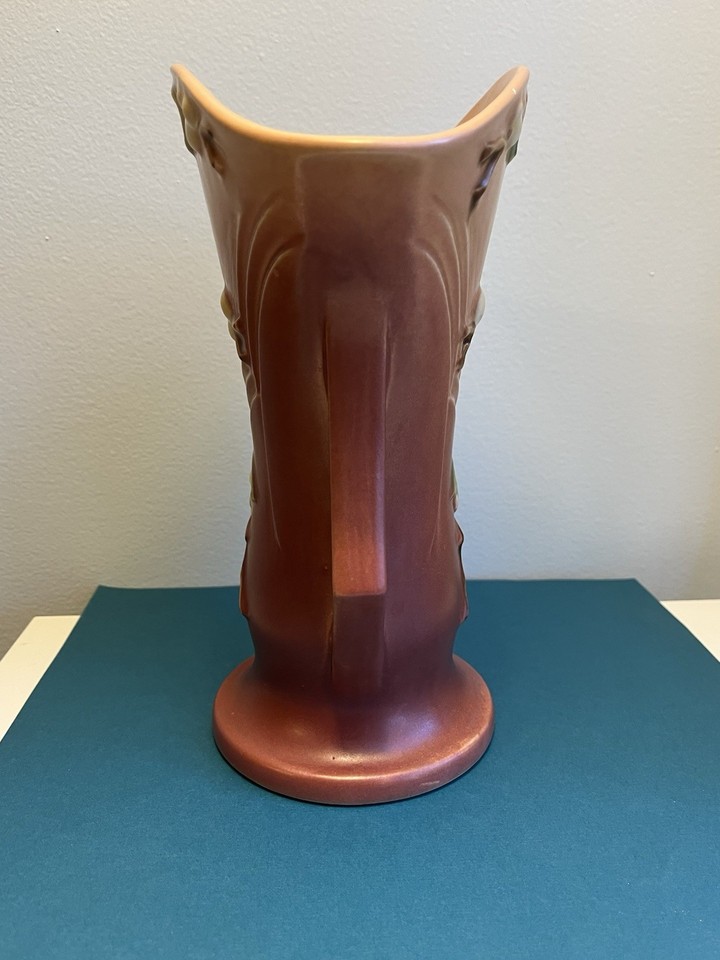 ROSEVILLE Pink SNOWBERRY Pottery VASE Art Deco 1V2-9 | eBay