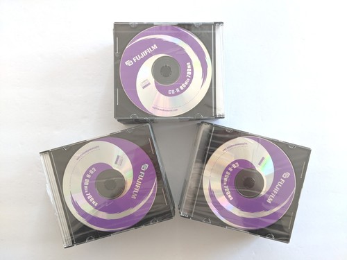 Fujifilm CD-R 80 Minute 700MB Recordable Compact Disc Lot of 33 New w ...
