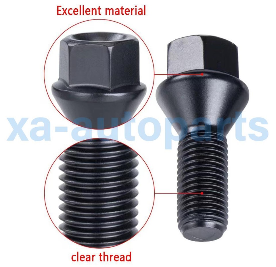 5pcs Wheel Lug Bolts Nuts 12 X1.5mm For BMW E82 E92 E64 E84 E53 120i ...