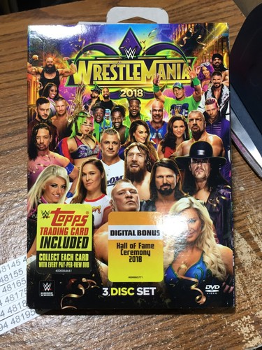 WWE WrestleMania 34 2018 DVD 3 Disc Set Sleeve | eBay