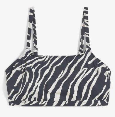 Neu Bustier Bikini Oberteil Gr. 40 Schwarz Beige Zebra Damen-Bademode ...