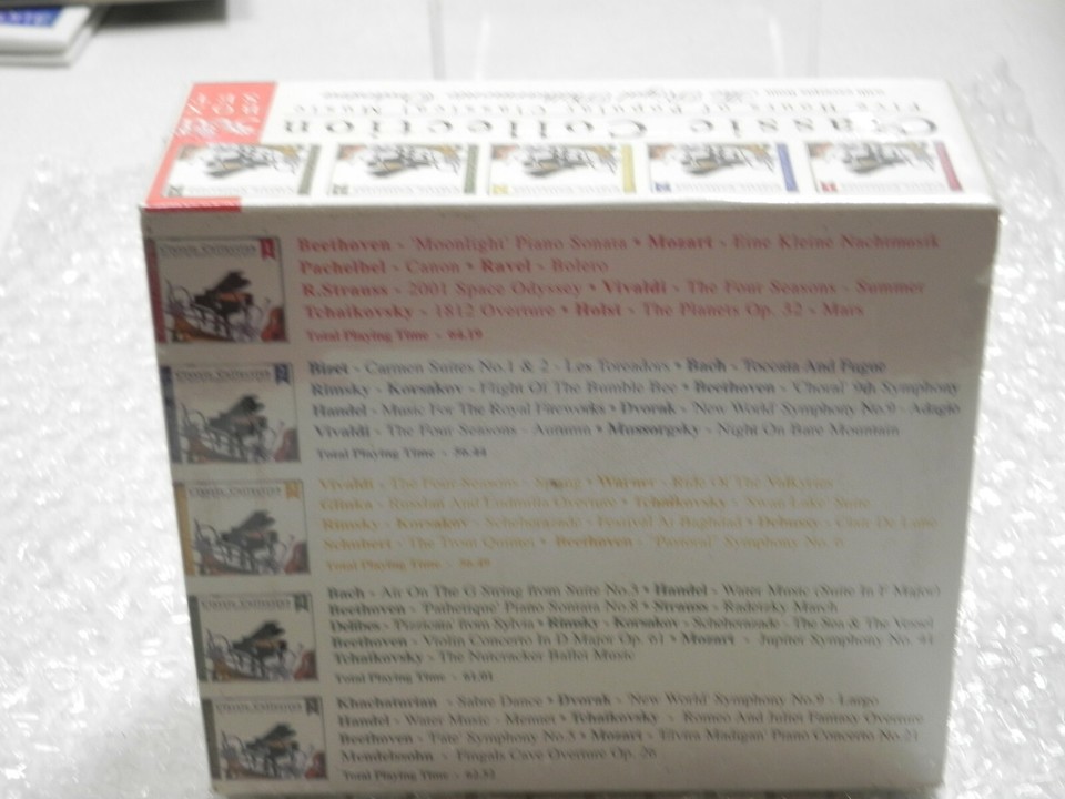 CLASSICAL Collection - 5 hours popular Classical Music 5 disc Sealed CD ...