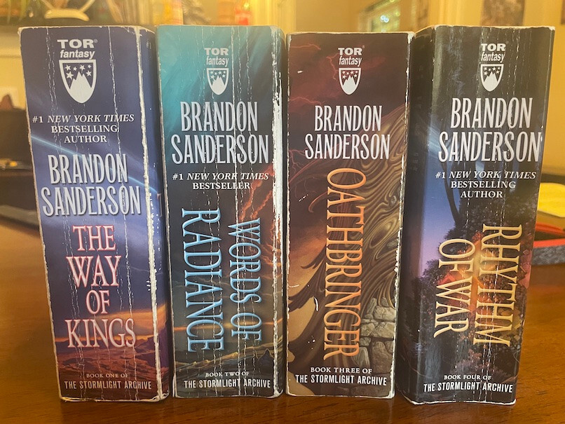 Stormlight Archive Books 1-4, by Brandon Sanderson, mass market ...
