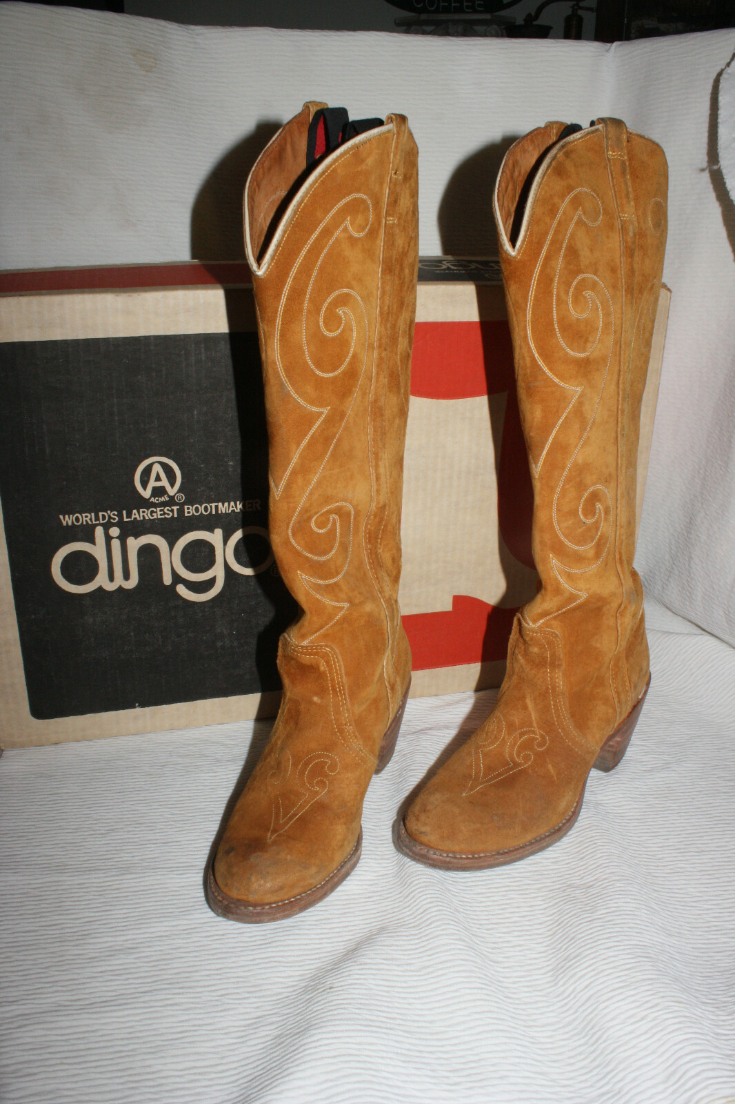 Dingo Women's Suede leather boots Western Cowboy / ri… - Gem