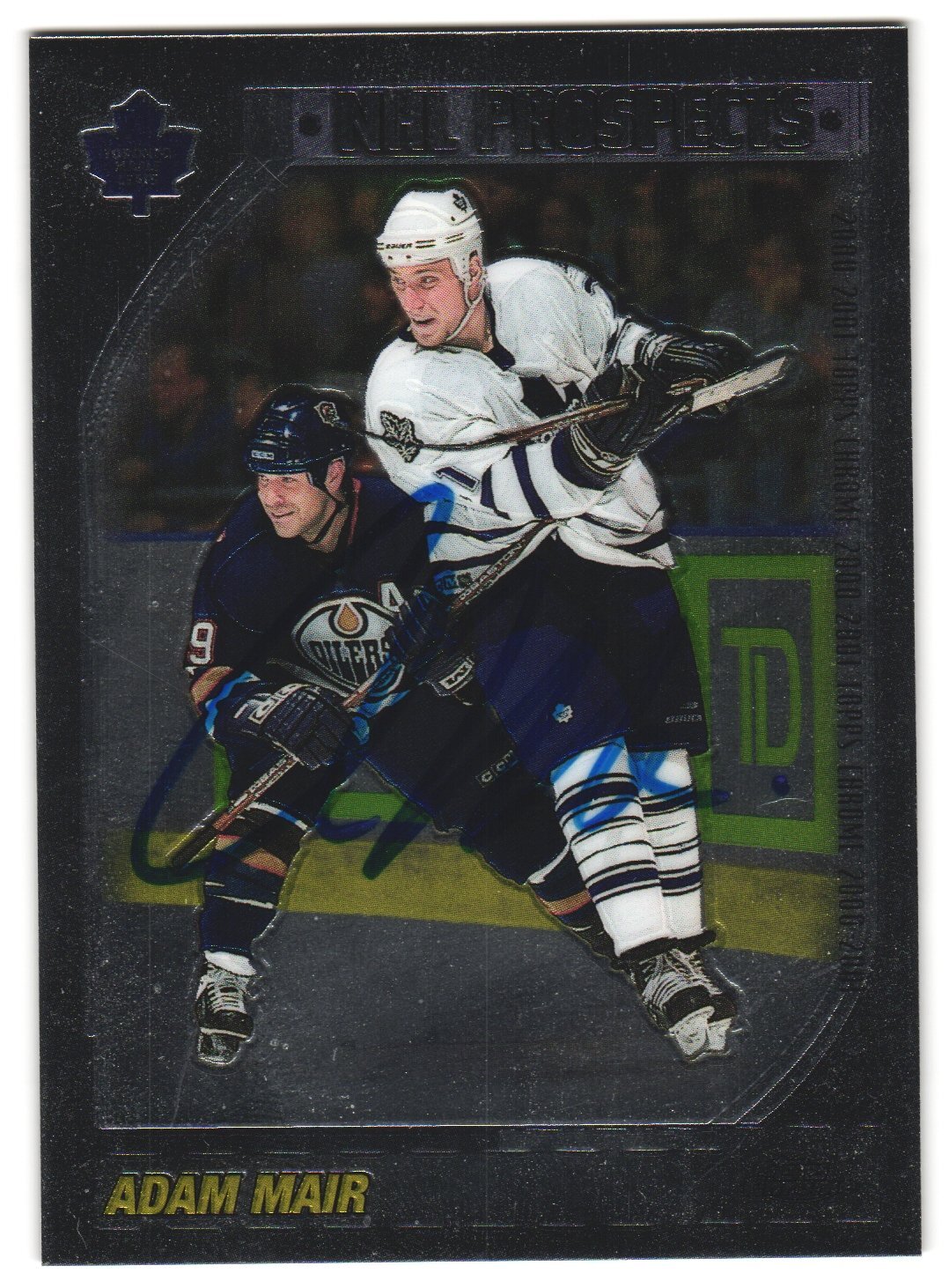 Adam Mair Autographed 2000 Topps Chrome Card #191 Toronto Maple Leafs ...