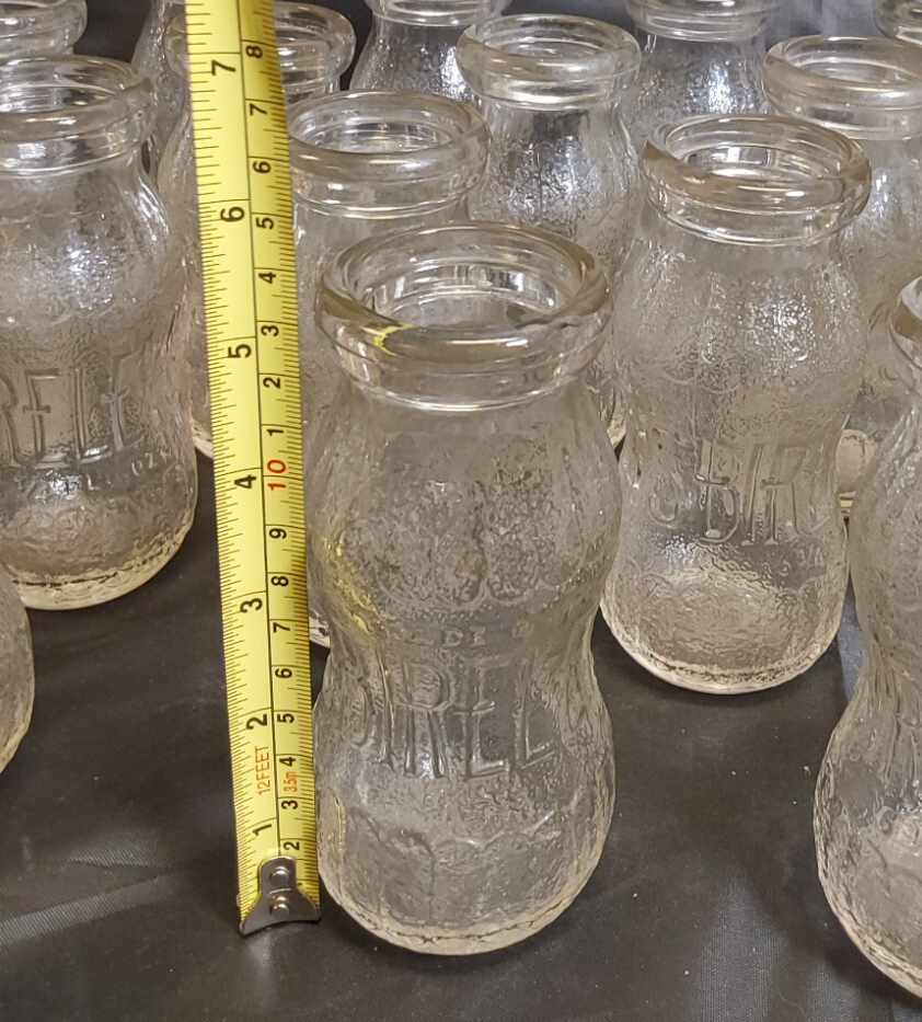 Vintage 1940s Bireleys Clear Embossed Glass Advertising Soda Juice ...