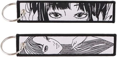 Junji Ito Tomie Kawakami Japanese Horror Manga Keychain Key Tag Chain ...