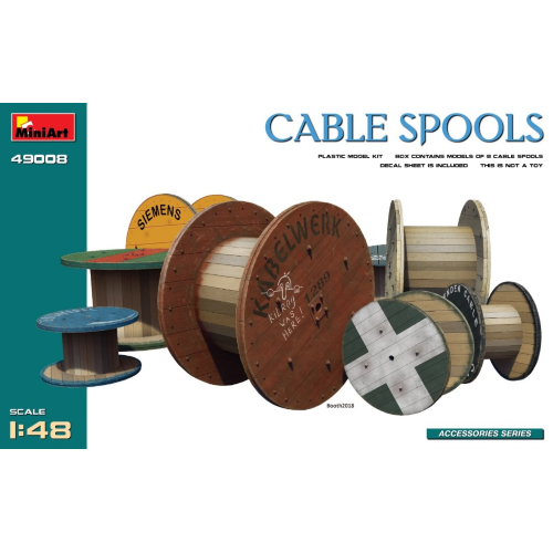 CABLE SPOOLS KIT 1:48 Miniart Kit Diorami Die Cast Modellino | eBay