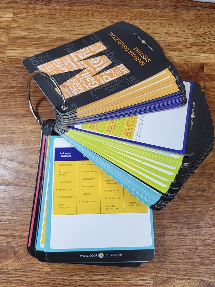 Scorebuilders Score builders Musculoskeletal System Ringed Flash Cards | eBay