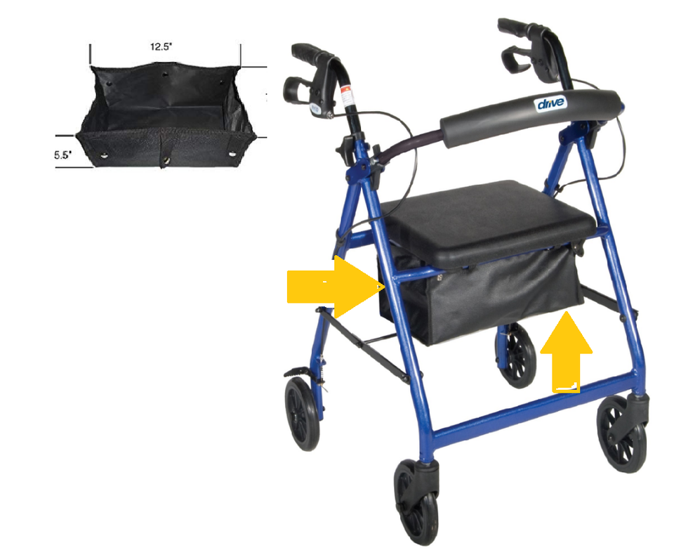 REPLACEMENT TOTE BAG ROLLATOR DRIVE MEDICAL | eBay