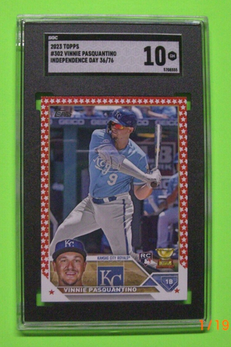 Vinnie Pasquantino 2023 Topps #302 "Independence Day" /76 Rookie SGC10 ...