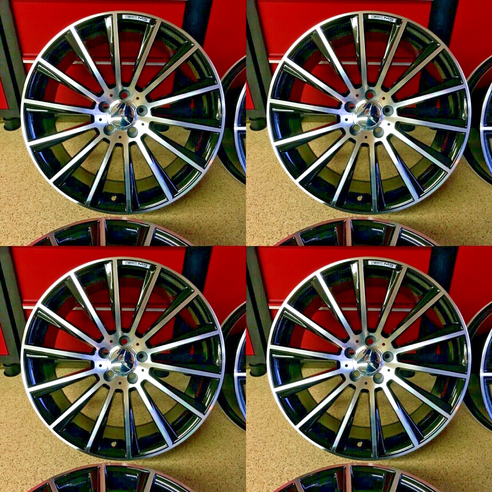 MERCEDES 20 INCH S63 NEW RIMS WHEELS 20/8.5 20/9.5 E350 S550 CLS550 AMG ...